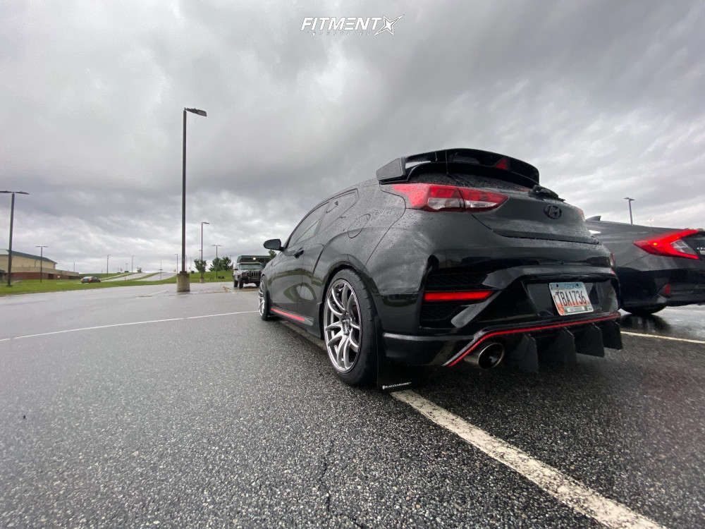 2021 Hyundai Veloster N Base with 18x8.5 Vors Tr4 and Yokohama 225x40 ...
