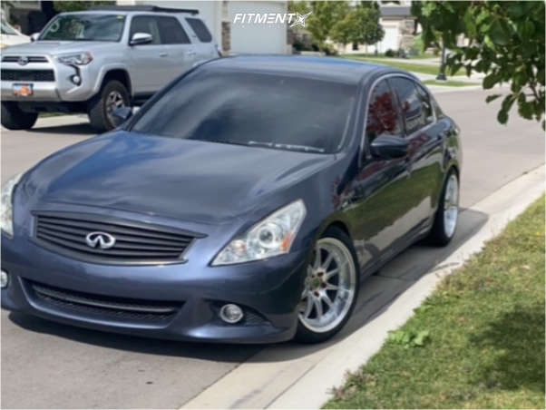 2013 INFINITI G37 X with 18x9.5 Aodhan Ds07 and Vercelli 245x40 on ...