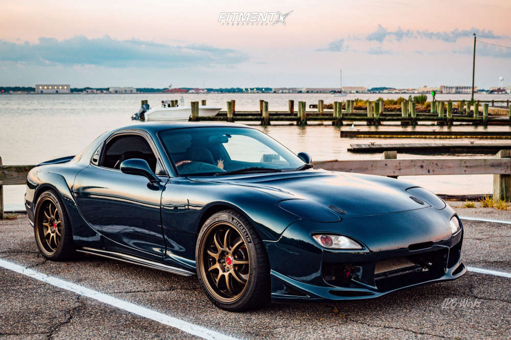 1993 Mazda RX-7 R1 with 18x9 Work D9r and Michelin 225x40 on Coilovers ...