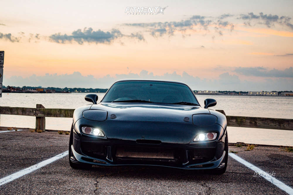 1993 Mazda RX-7 R1 with 18x9 Work D9r and Michelin 225x40 on Coilovers ...