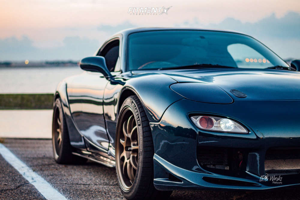 1993 Mazda RX-7 R1 with 18x9 Work D9r and Michelin 225x40 on Coilovers ...