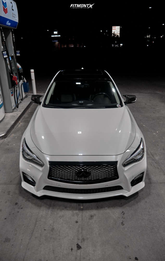 2016 INFINITI Q50 Red Sport 400 with 19x9.5 Rays Engineering 57dr and ...