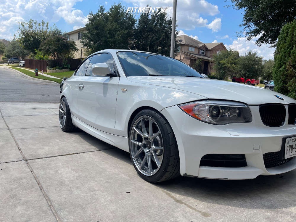 2012 BMW 135i Base with 18x8.5 Enkei Tsv and Firestone 245x35 on Stock ...