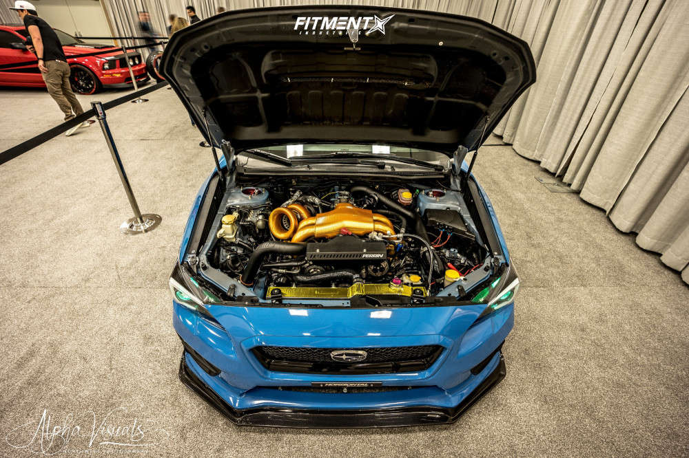 2016 Subaru WRX STI Series.HyperBlue with 18x11 Advan Racing GT and ...