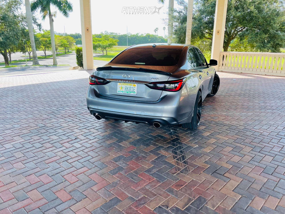 2019 INFINITI Q50 Luxe with 20x10 Rohana Rc10 and Vercelli 255x35 on ...