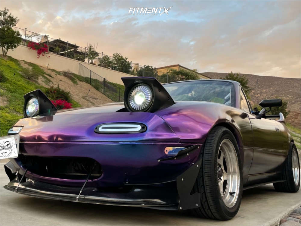 1990 Mazda Miata Base with 15x8 Rota Kyusha and Hankook 205x50 on ...