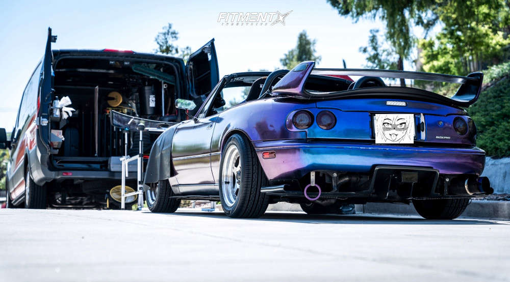 1990 Mazda Miata Base with 15x8 Rota Kyusha and Hankook 205x50 on ...