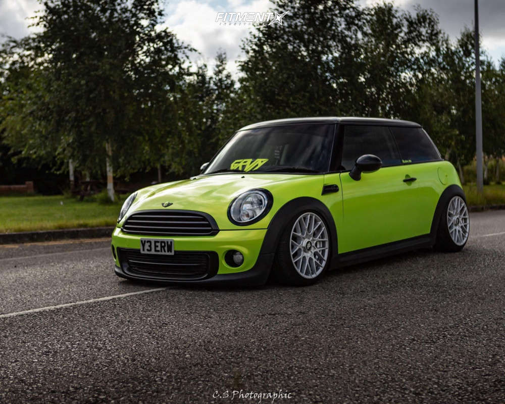 2011 Mini Cooper Base with 17x8 Rotiform Rse and Nankang 205x40 on Air ...