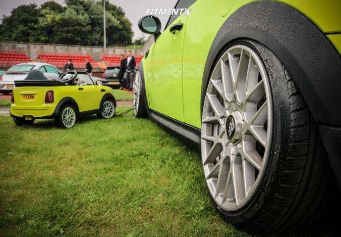 2011 Mini Cooper Base with 17x8 Rotiform Rse and Nankang 205x40 on Air ...