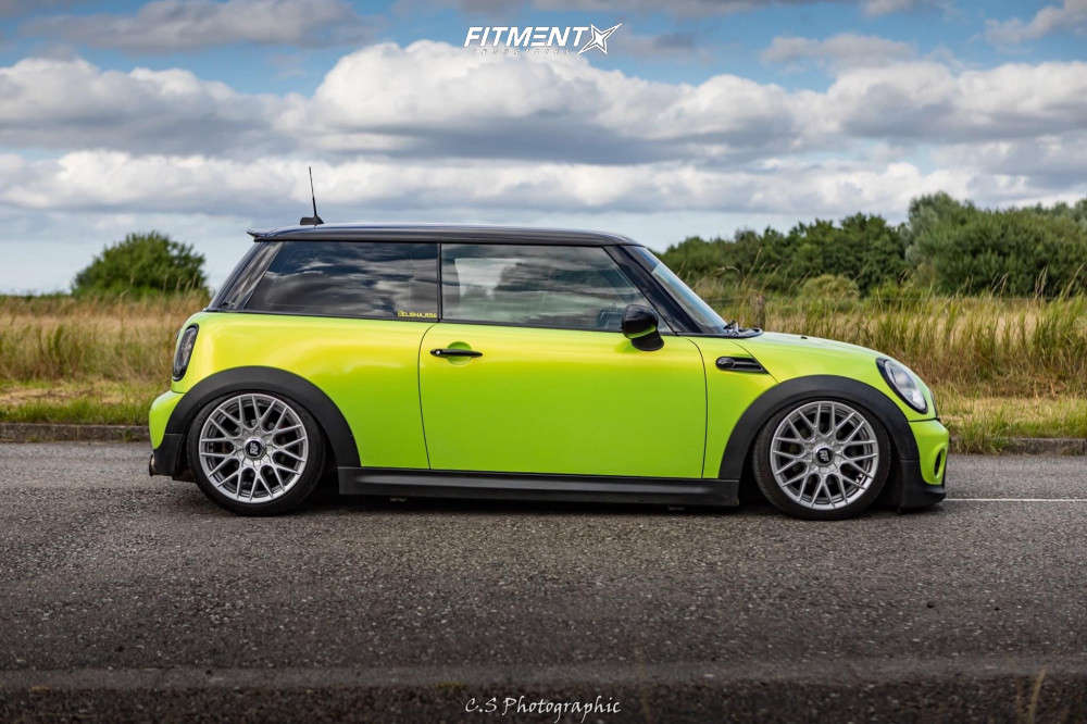2011 Mini Cooper Base with 17x8 Rotiform Rse and Nankang 205x40 on Air ...