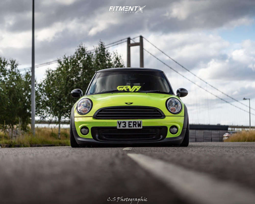 2011 Mini Cooper Base with 17x8 Rotiform Rse and Nankang 205x40 on Air ...