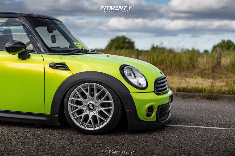 2011 Mini Cooper Base with 17x8 Rotiform Rse and Nankang 205x40 on Air ...
