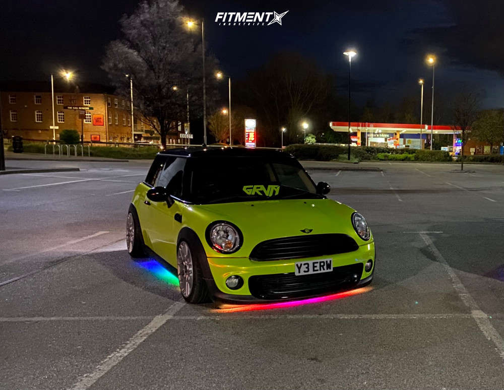 2011 Mini Cooper Base with 17x8 Rotiform Rse and Nankang 205x40 on Air ...