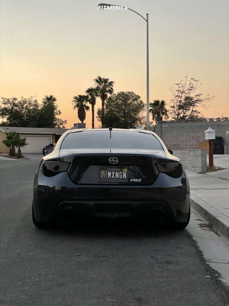 2014 Scion FR-S Base with 18x9.5 AVID1 AV6 and Delinte 215x40 on Coilovers | 1883611 | Fitment ...