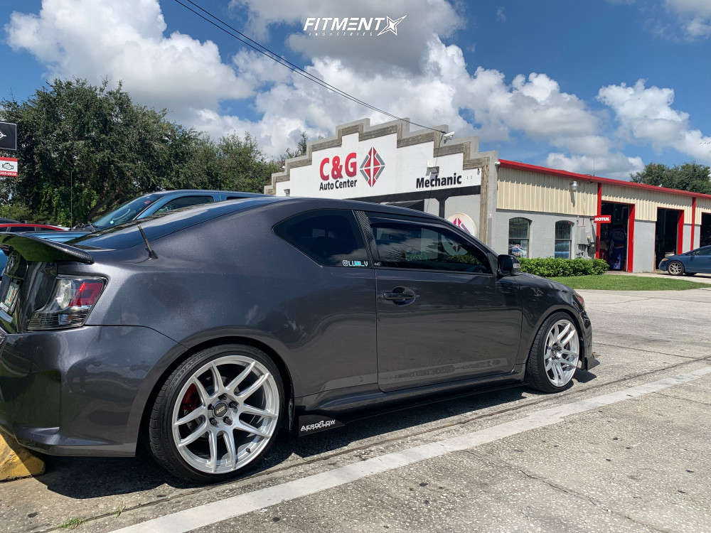 2015 Scion TC Base with 18x9.5 ESR Cs8 and Achilles 225x45 on Lowering ...