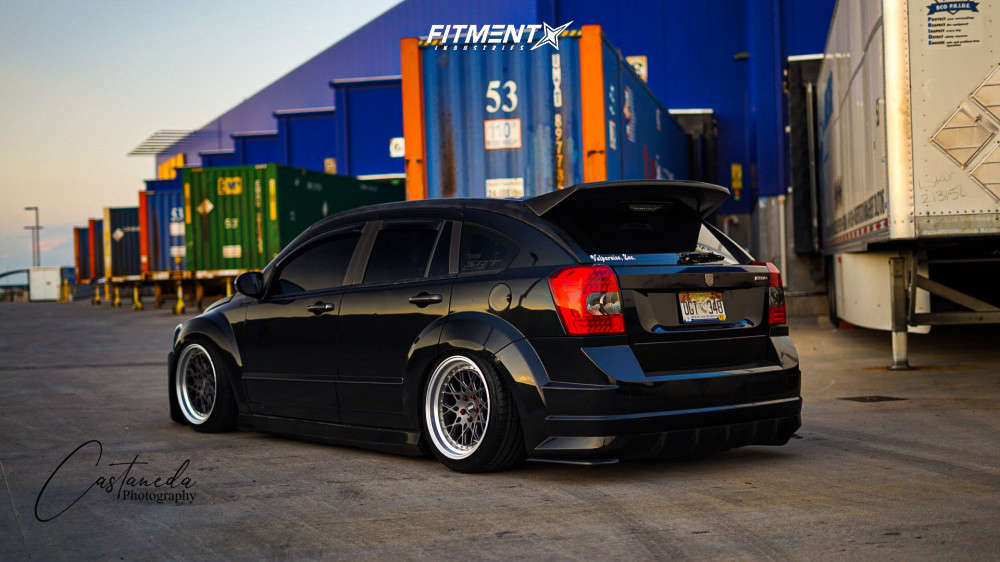 2008 Dodge Caliber SRT-4 with 18x9.5 ESR Cs3 and Nitto 235x45 on Air ...