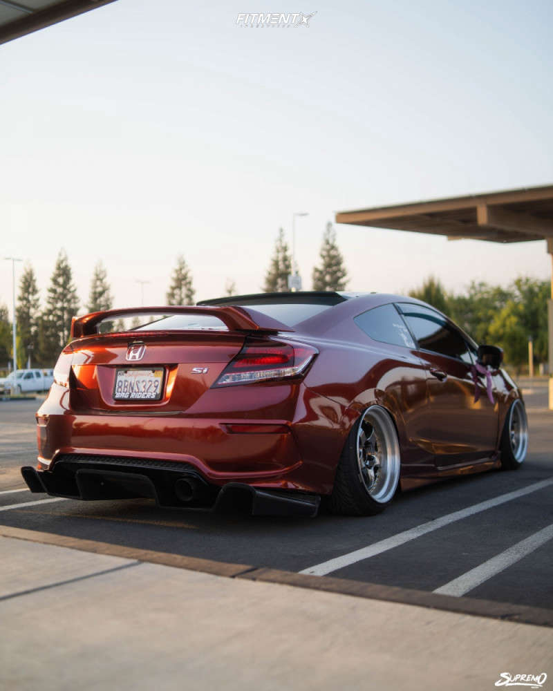 2014 Honda Civic Si with 18x9.5 Work Meister S1 3p and Federal 225x40 ...