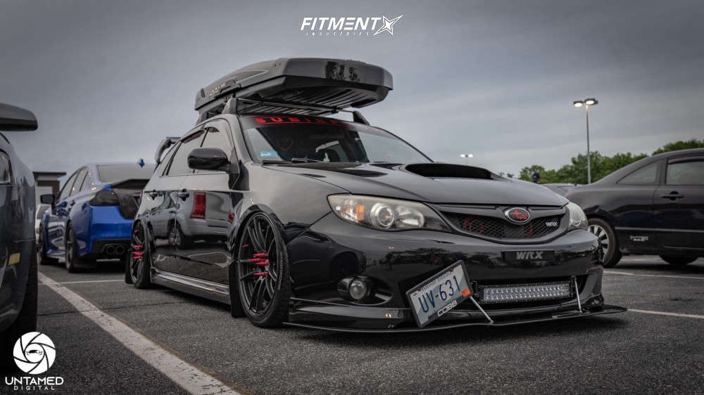 2009 Subaru Impreza WRX with 18x9.5 XXR 969 and Hankook 225x40 on Air ...