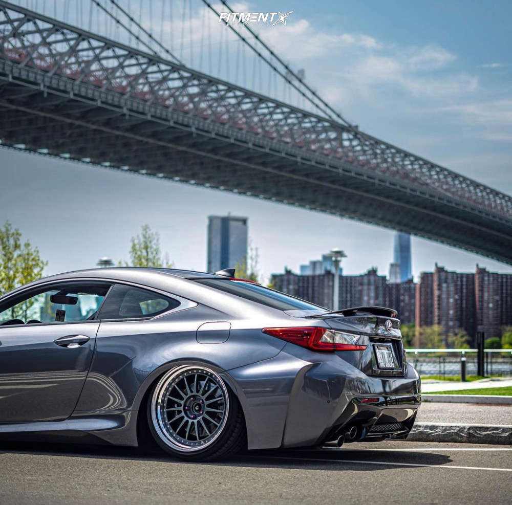 2015 Lexus RC F Base with 19x9.5 SSR Tf1 and Federal 265x35 on Air ...