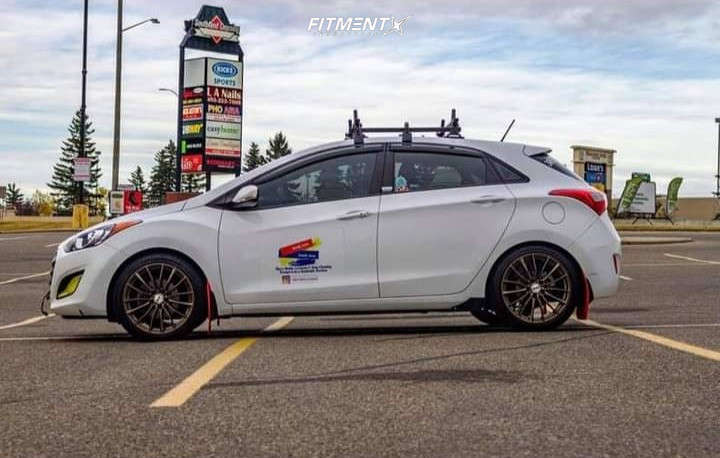 2016 Hyundai Elantra GT GLS with 17x7 ABS Wheels F22 and AMP 185x50 on ...