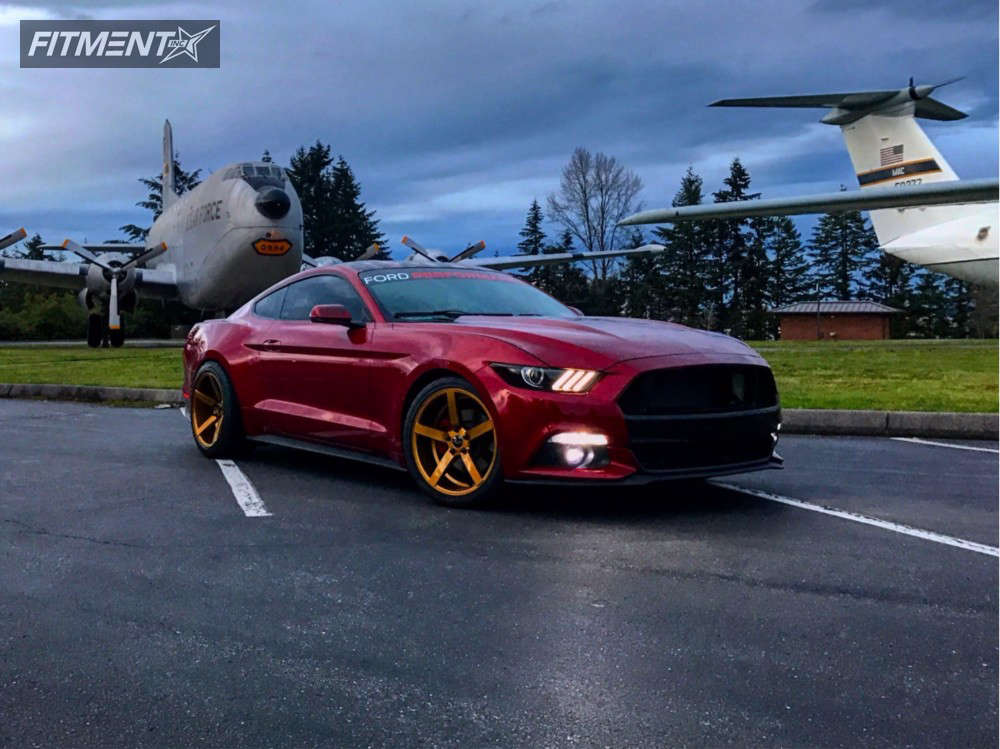 2017 Ford Mustang V6 with 19x9.5 JNC Jnc026 and BFGoodrich 255x35 on ...