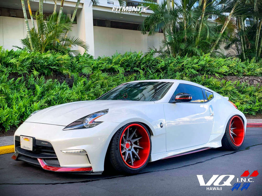 2015 Nissan 370Z Nismo with 19x11.5 Avant Garde F421 and Michelin ...