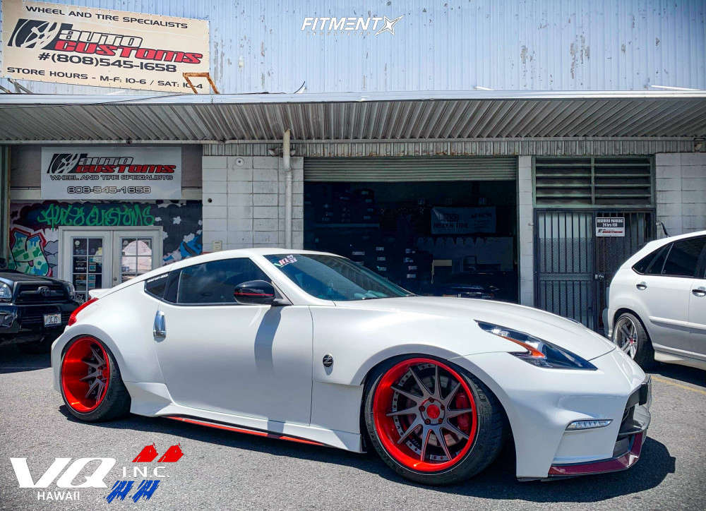 2015 Nissan 370Z Nismo with 19x11.5 Avant Garde F421 and Michelin ...