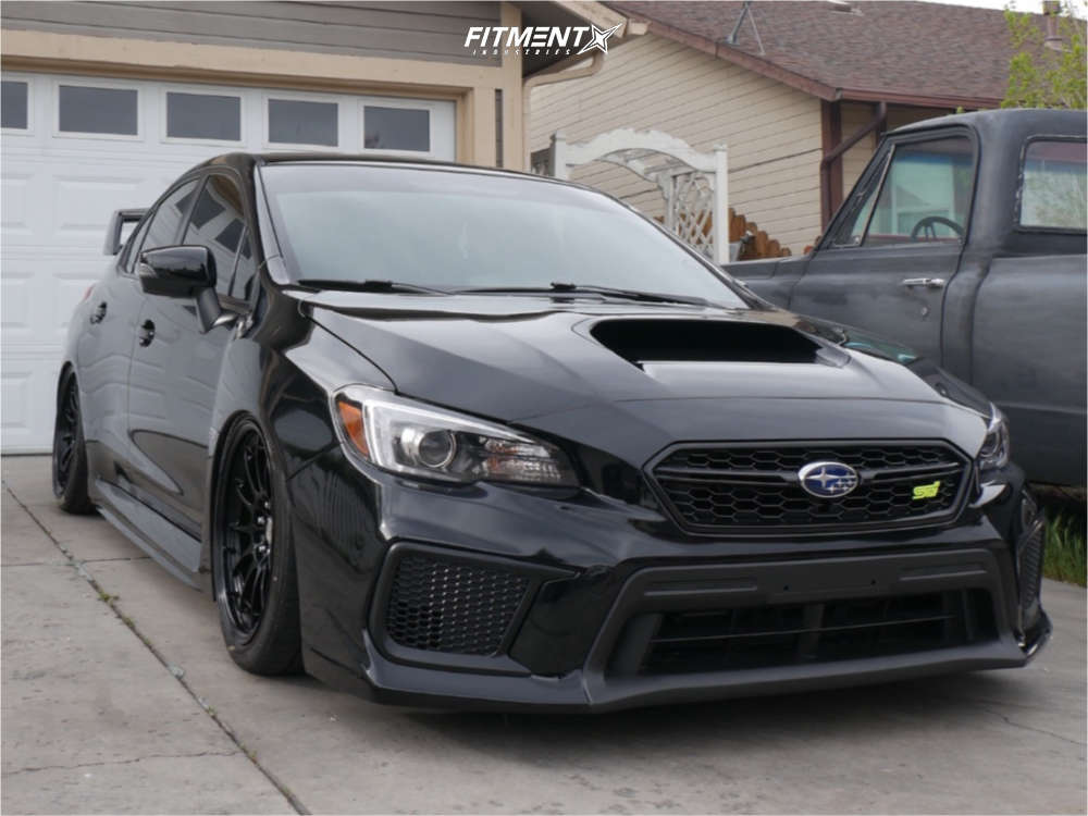 2018 Subaru WRX STI Base with 18x9.5 Enkei Nt03m and Bridgestone 245x40 ...