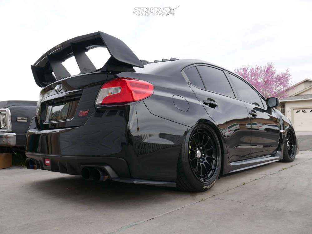 2018 Subaru WRX STI Base with 18x9.5 Enkei Nt03m and Bridgestone 245x40 ...
