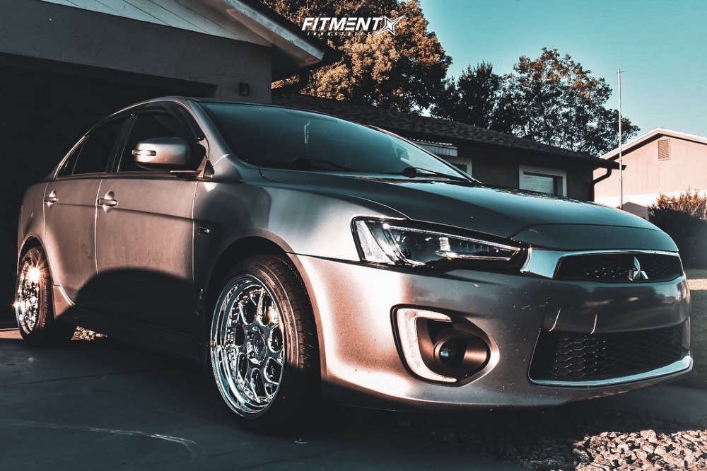 2017 Mitsubishi Lancer ES with 18x9.5 Aodhan Ds01 and Vercelli 225x40 ...