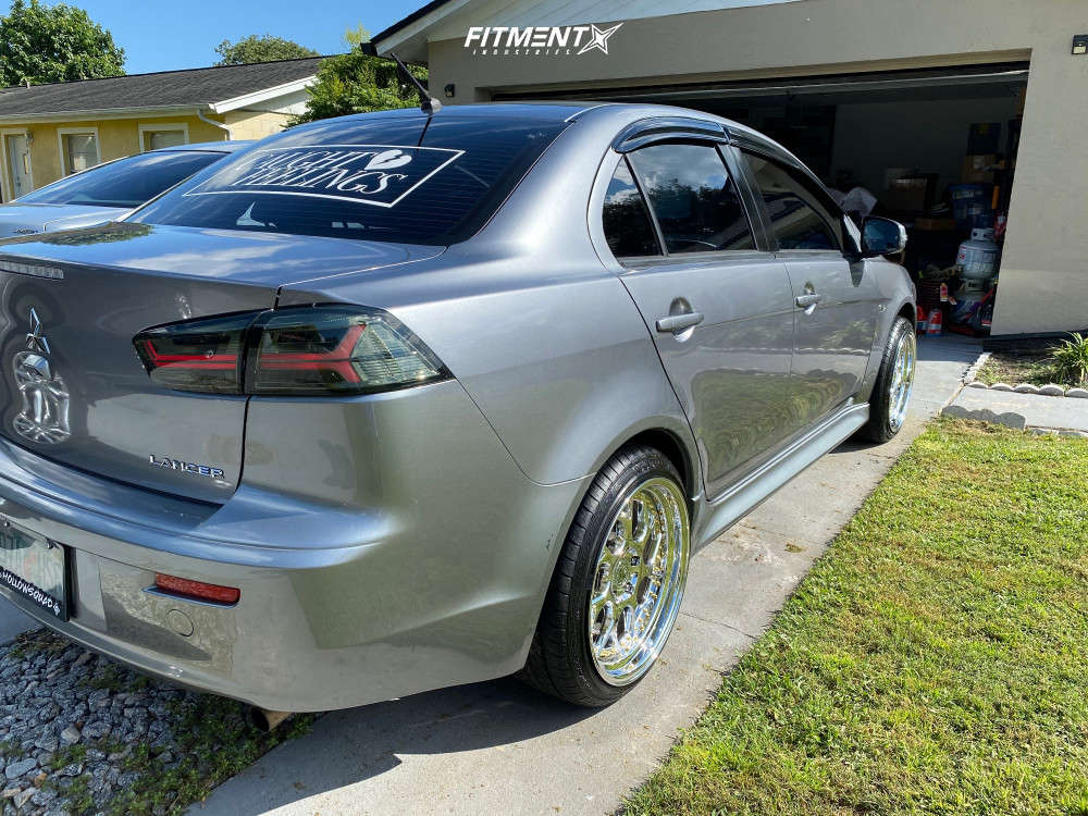 2017 Mitsubishi Lancer ES with 18x9.5 Aodhan Ds01 and Vercelli 225x40 ...