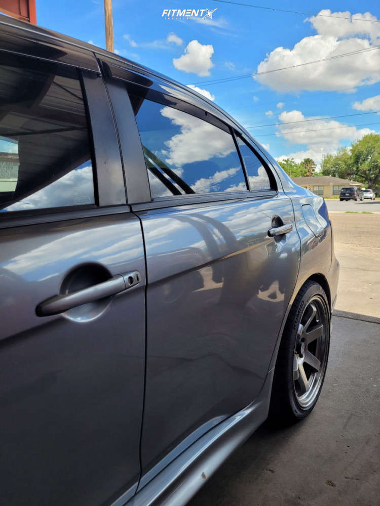 2012 Mitsubishi Lancer Evolution MR with 18x9.5 Avid1 Av6 and Kumho ...