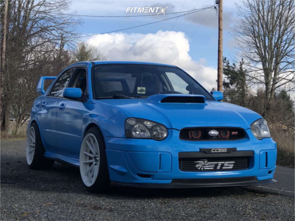 2005 Subaru Impreza WRX STI with 18x10.5 Cosmis Racing R1 and Toyo ...
