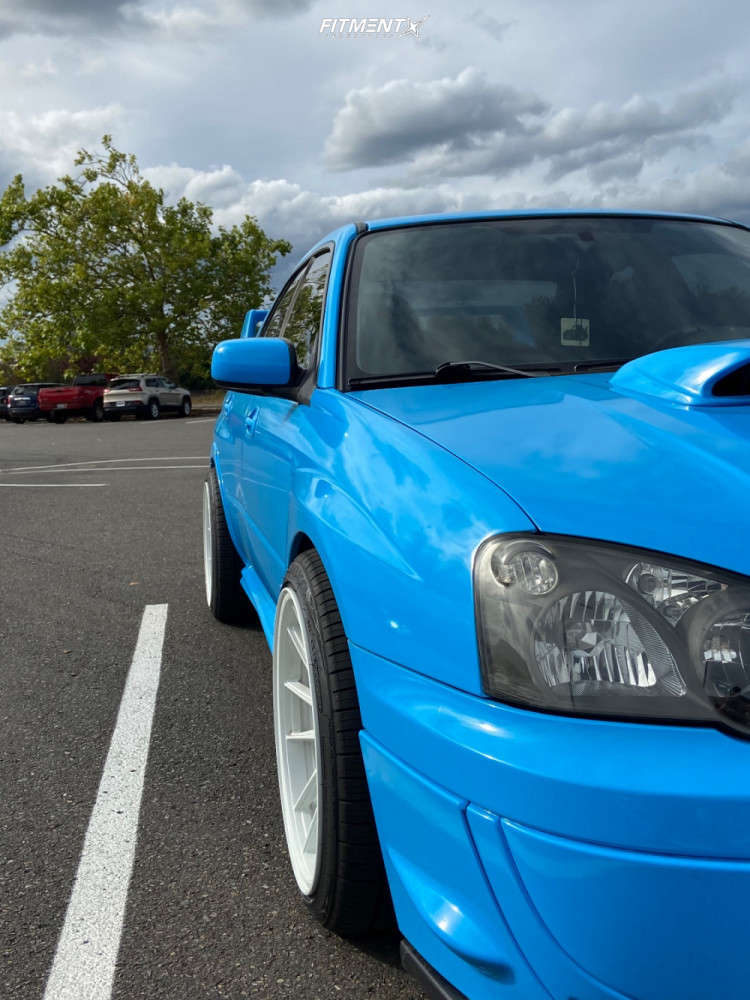 2005 Subaru Impreza WRX STI with 18x10.5 Cosmis Racing R1 and Toyo ...