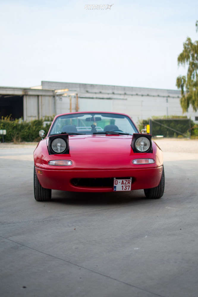 1991 Mazda Miata Base with 15x7 Japan Racing Jr6 and Hankook 195x45 on ...