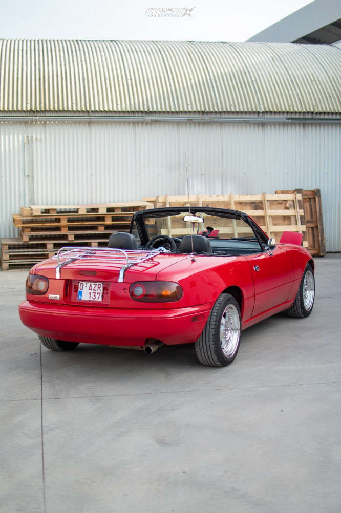 1991 Mazda Miata Base with 15x7 Japan Racing Jr6 and Hankook 195x45 on ...