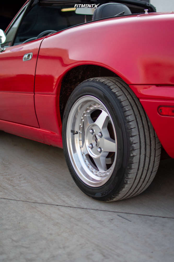 1991 Mazda Miata Base with 15x7 Japan Racing Jr6 and Hankook 195x45 on ...