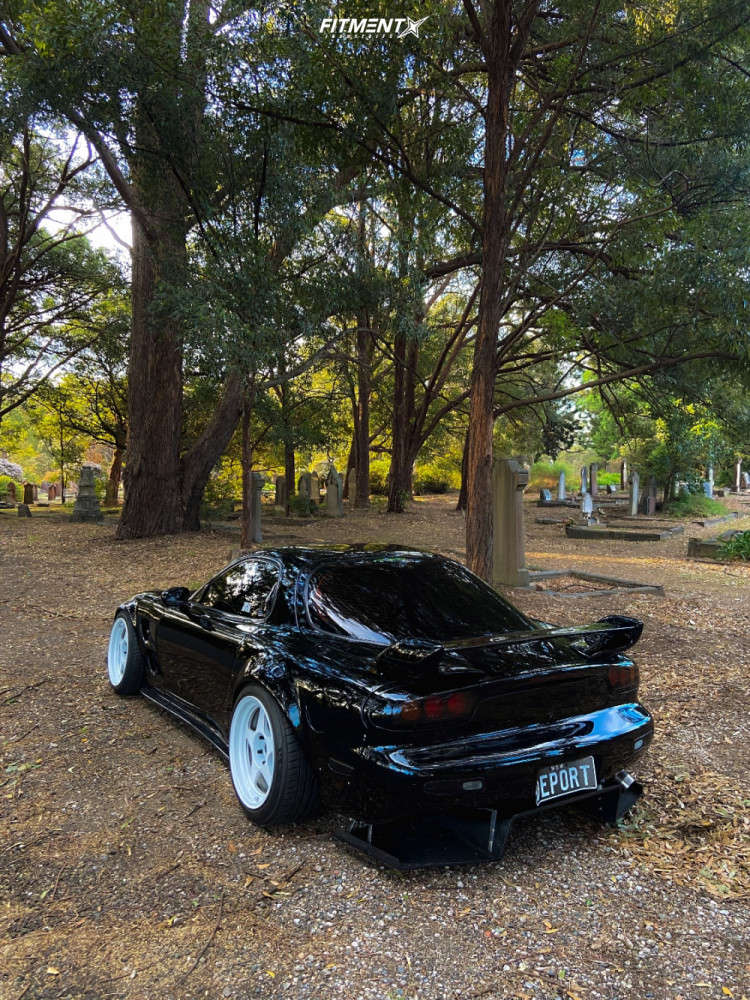 1995 Mazda RX-7 R2 with 17x10 Desmond Regamaster and Michelin 265x35 on ...