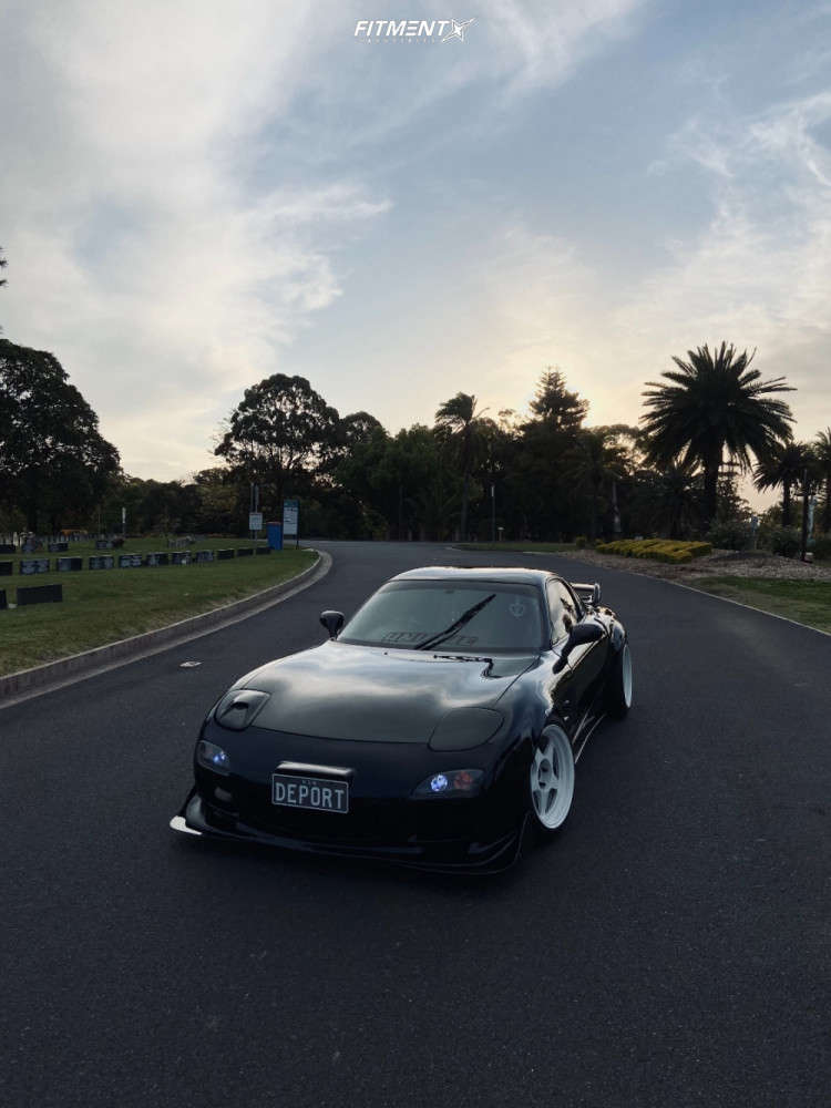 1995 Mazda RX-7 R2 with 17x10 Desmond Regamaster and Michelin 265x35 on ...
