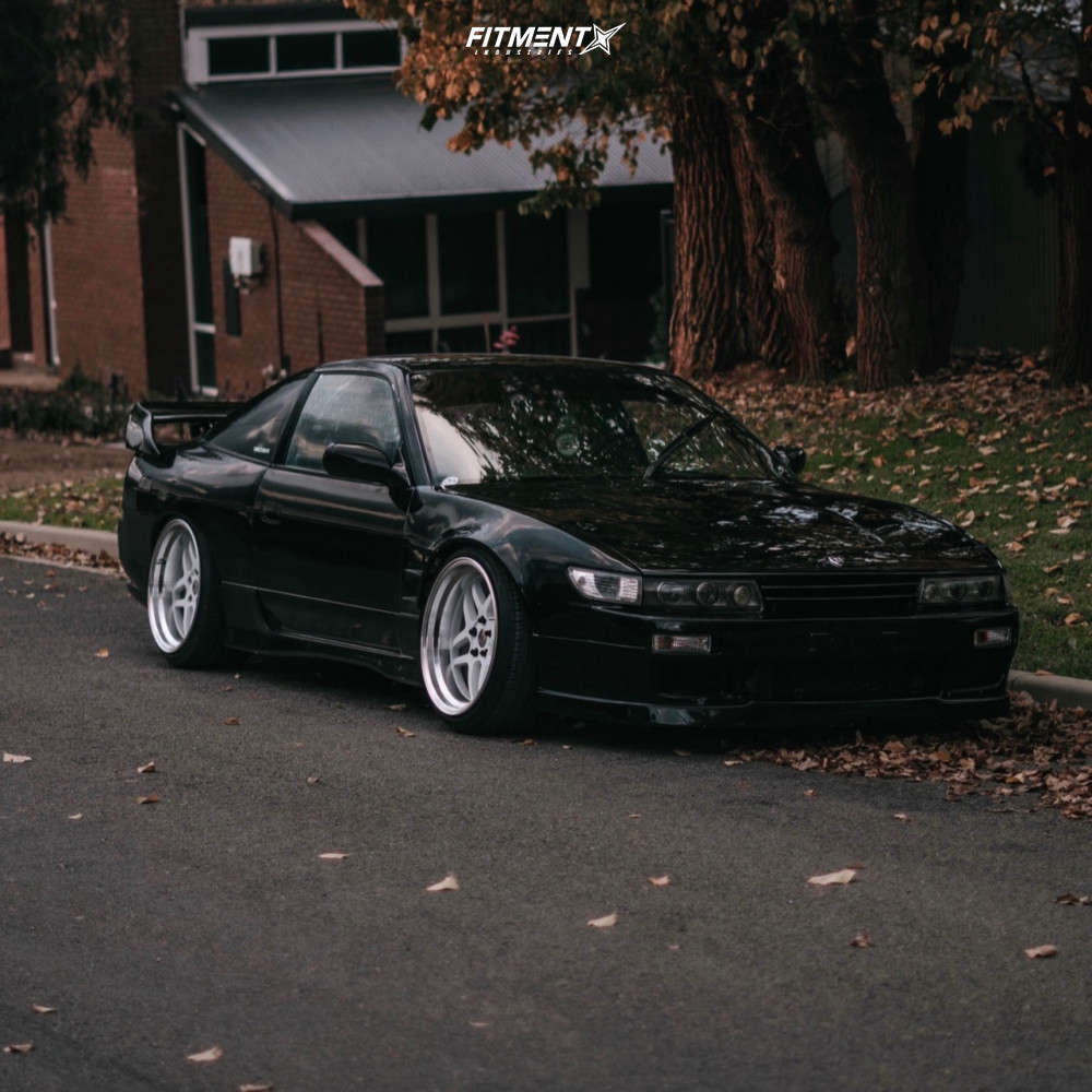 1993 Nissan 240SX Base with 18x10.5 325 Power Yabaking Spoke and ...