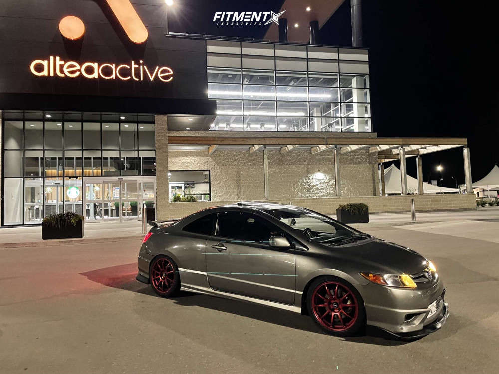2007 Honda Civic Si with 18x8 Fast Wheels Dime and Nankang 225x40 on ...