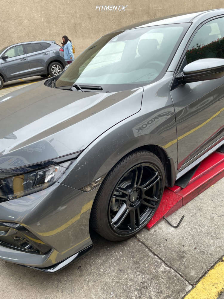 2020 Honda Civic Sport with 18x8.5 Enkei Tsr-6 and Continental 235x40 ...