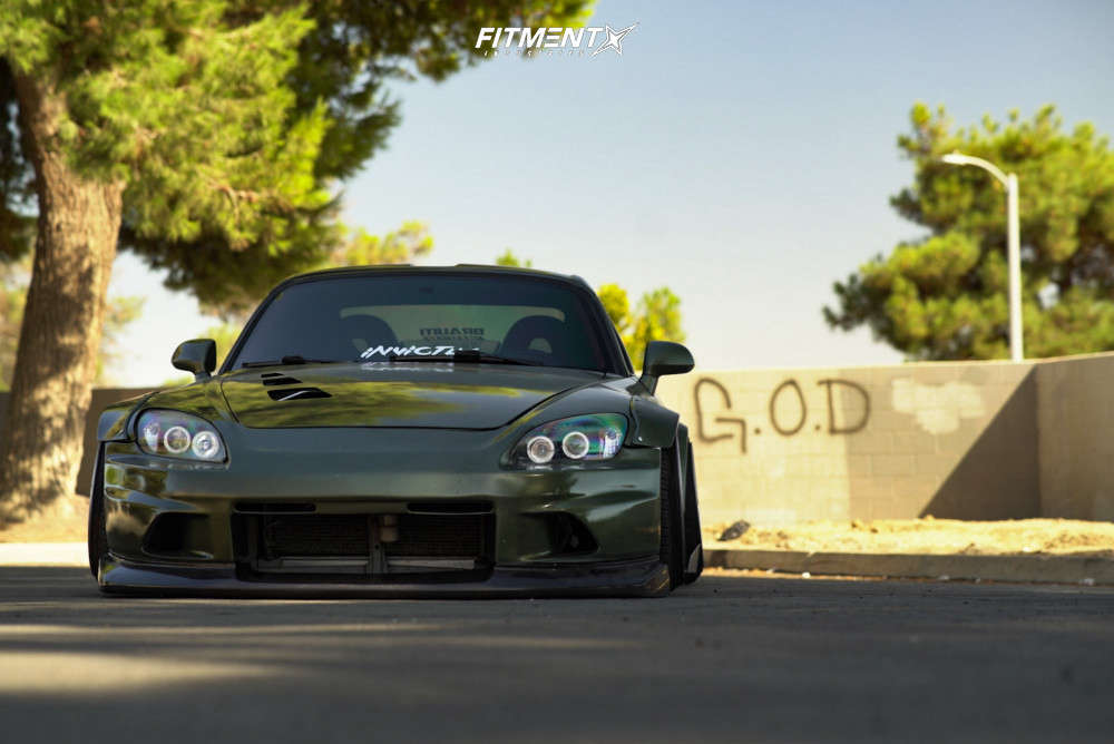 2000 Honda S2000 Base with 18x10.5 ESR Cs15 and Lexani 215x35 on Air ...