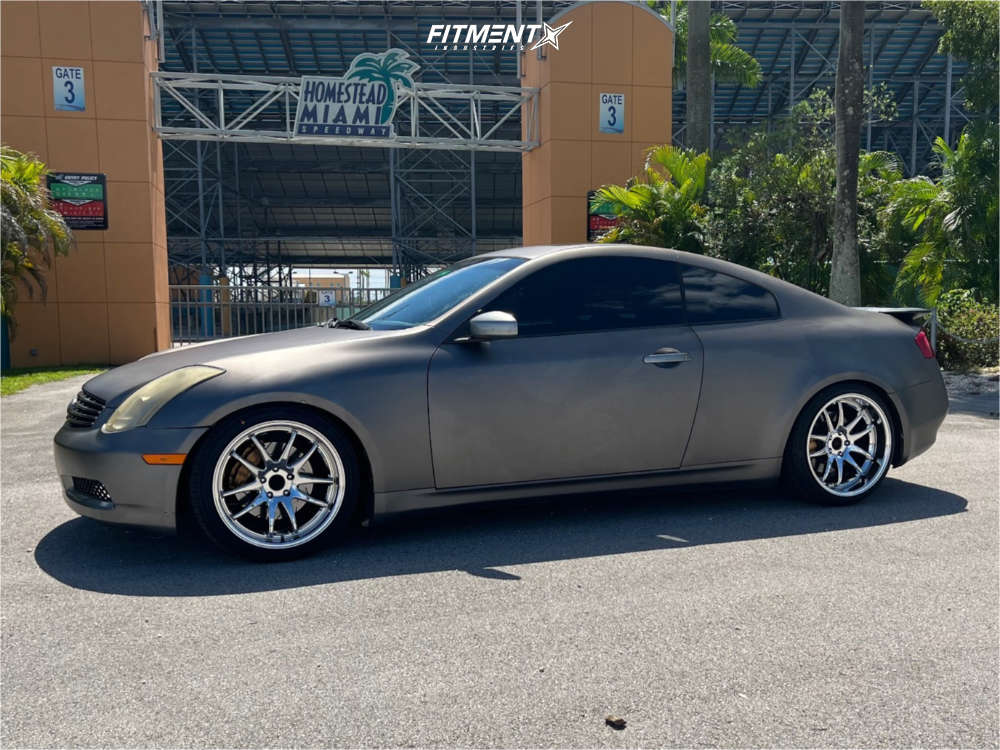2003 INFINITI G35 Base with 19x9.5 Aodhan Ds02 and Yokohama 245x40 on ...