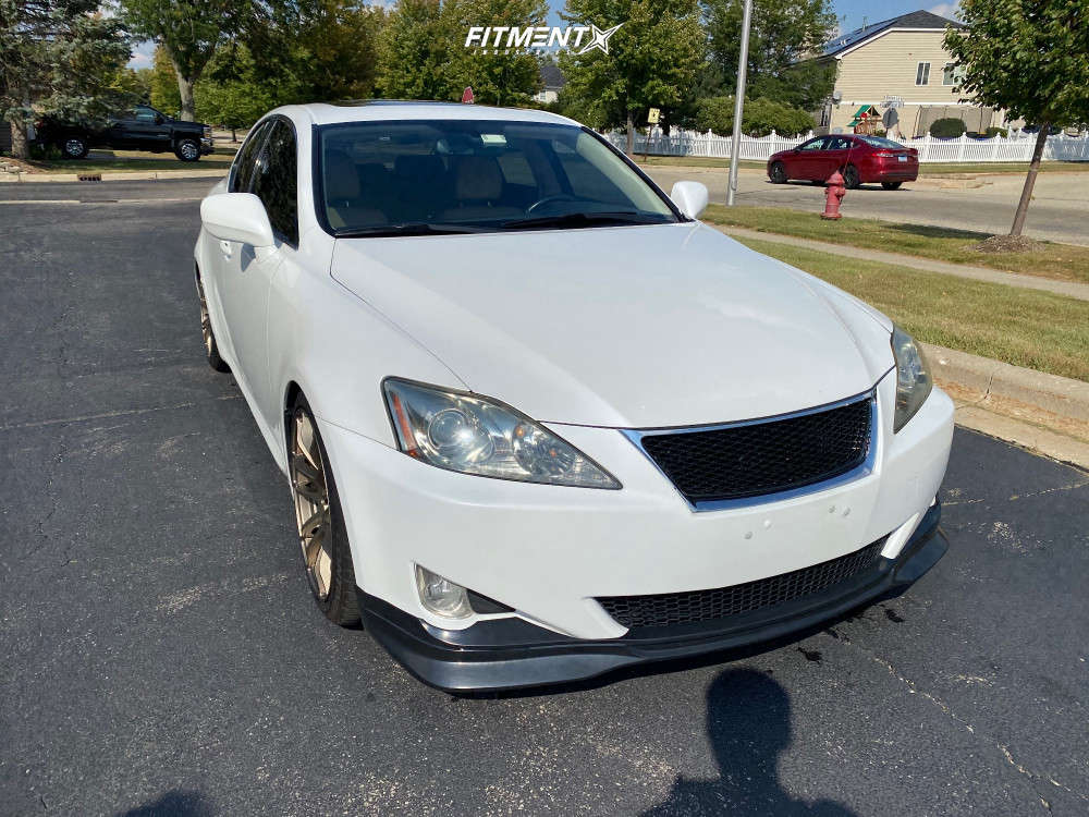 2008 Lexus IS250 4dr Sedan (2.5L 6cyl 6A) with 18x8.5 AVID1 AV20 and ...