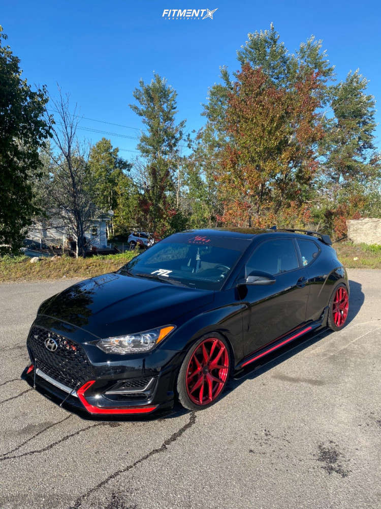 2019 Hyundai Veloster N Base with 19x8.5 Fast Wheels Fc04 and Michelin ...