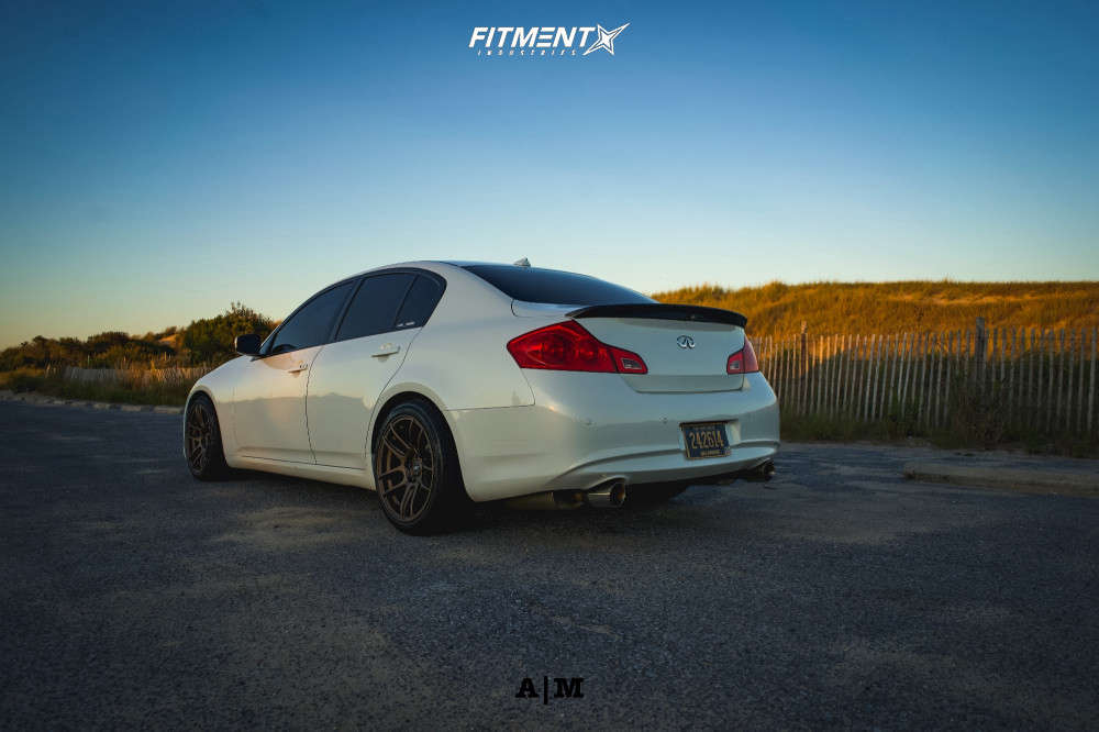2013 INFINITI G37 X with 18x9.5 ESR Cs8 and Vercelli 245x40 on Lowering ...