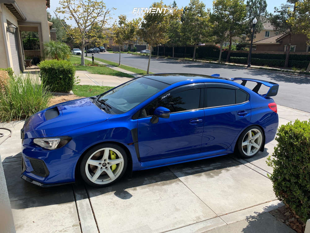 2019 Subaru WRX STI Base with 18x9.5 Option Lab R555 and Michelin ...