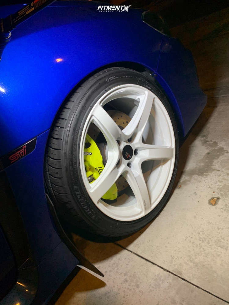 2019 Subaru WRX STI Base with 18x9.5 Option Lab R555 and Michelin ...