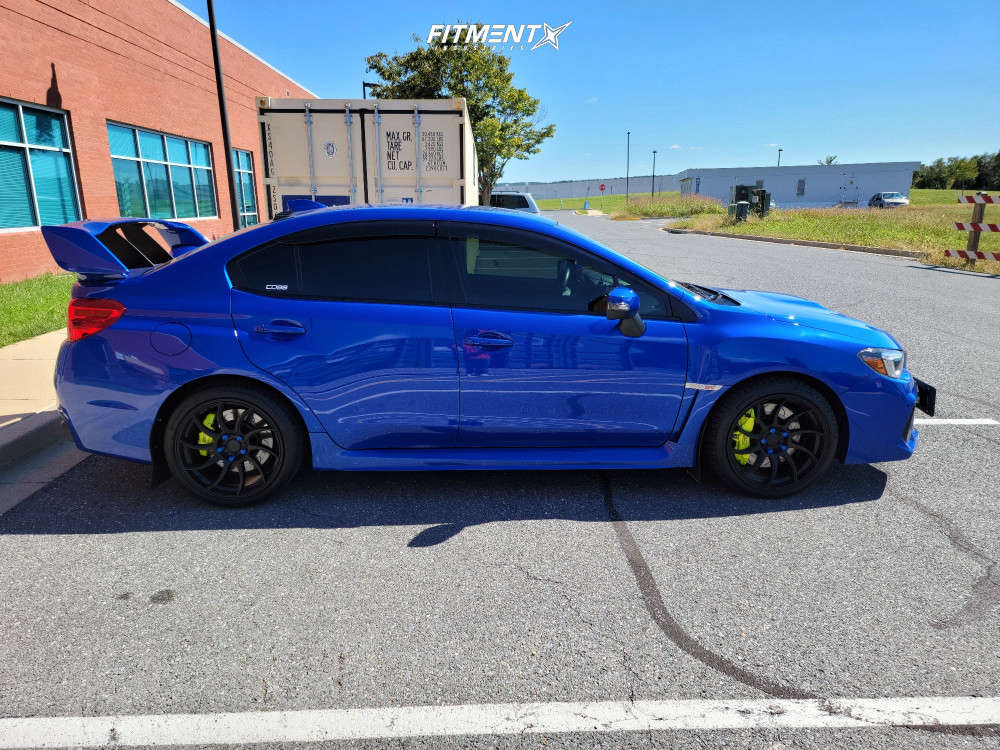 2019 Subaru WRX STI Base with 18x9.5 Anovia Night and Continental ...